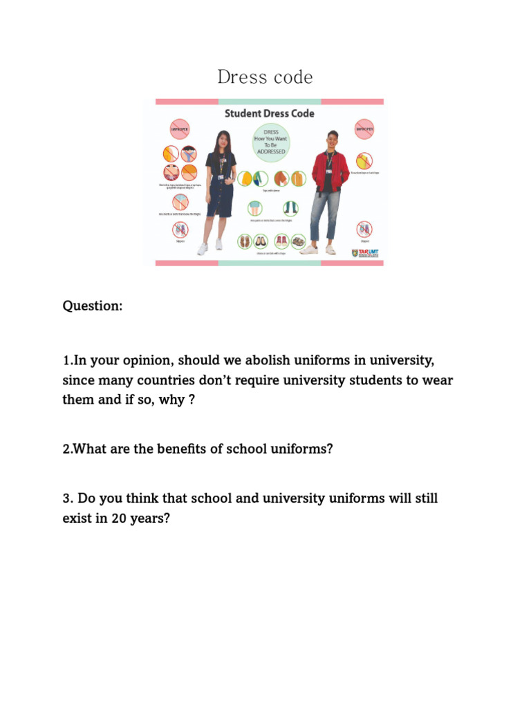Dress Code at University | PDF