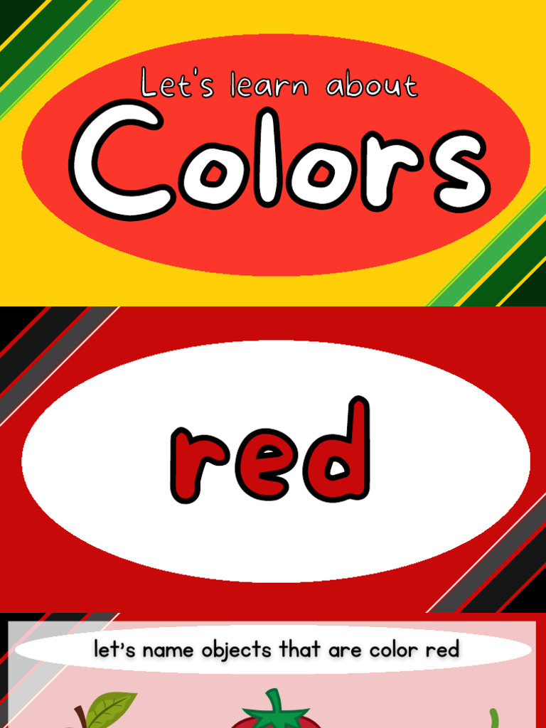 Learn Colors with Objects and Names | PDF