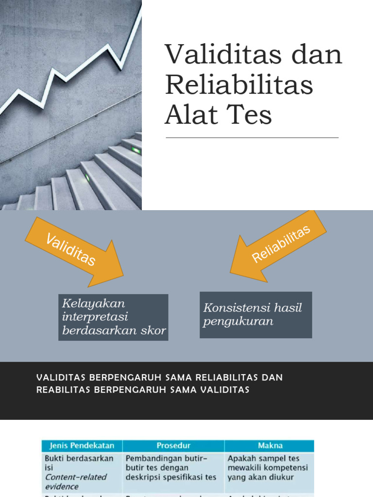Validitas dan Reliabilitas Alat Tes Pendidikan | PDF