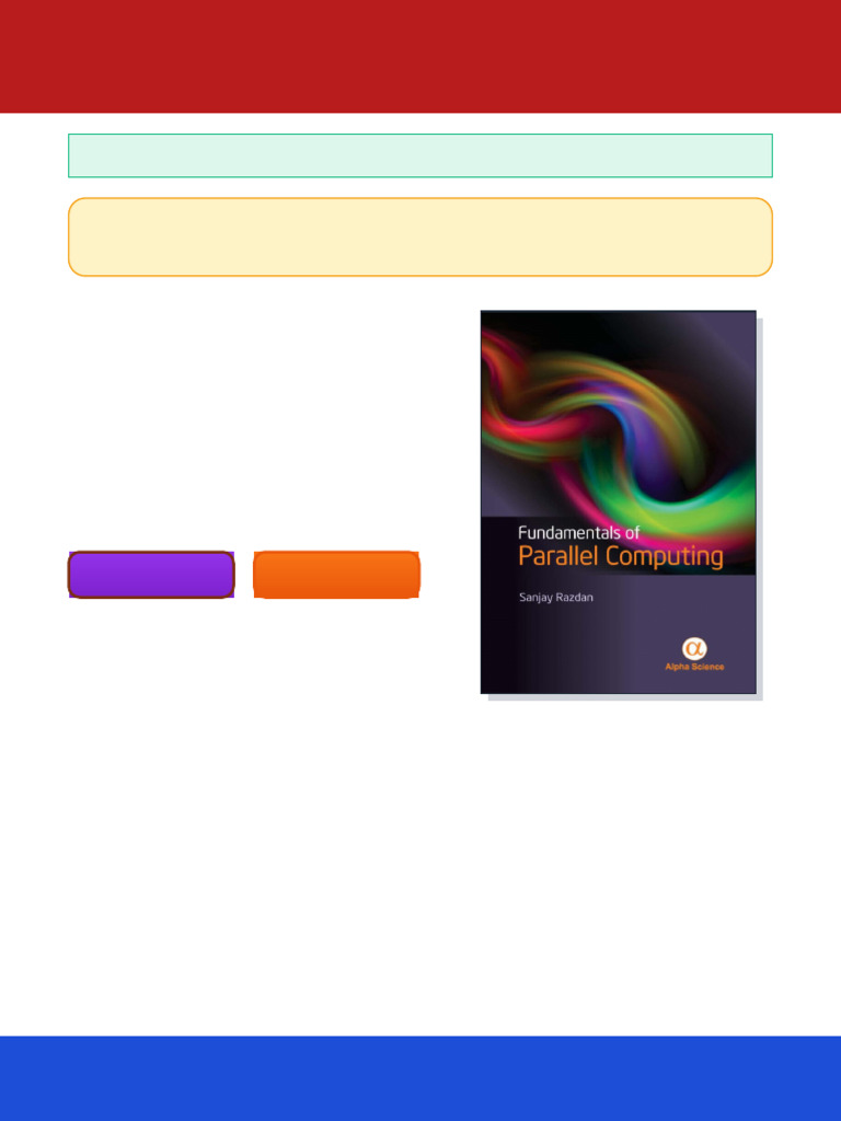 Fundamentals of Parallel Computing 1st Edition Sanjay Razdan Ebook ...
