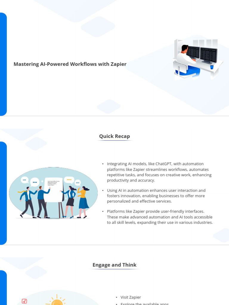 Mastering AI Powered Workflows With Zapier | PDF | Analytics | Automation
