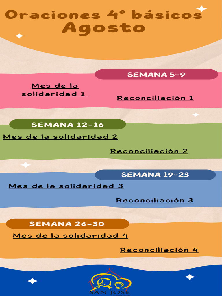 Oraciones Agosto | PDF