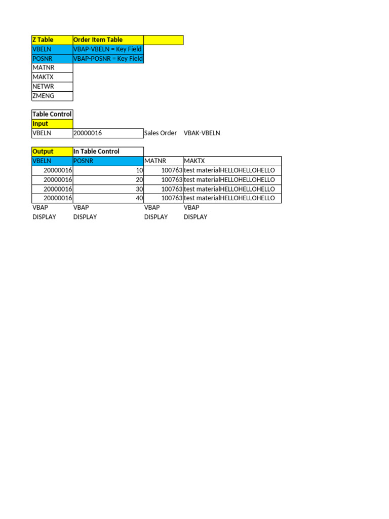 FS Table Control | PDF