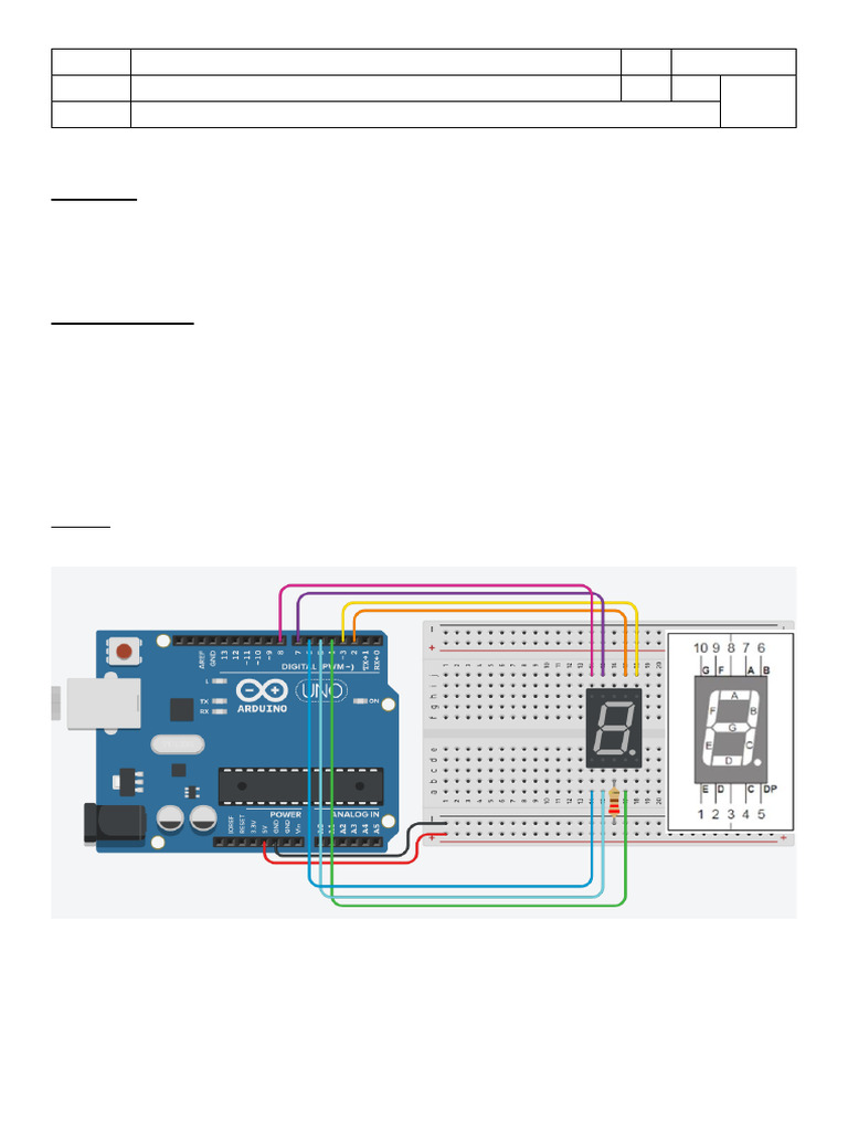 MCU Ex7 Proj 7 Display de 7 Segmentos v02 | PDF | Arduino | Engenharia ...