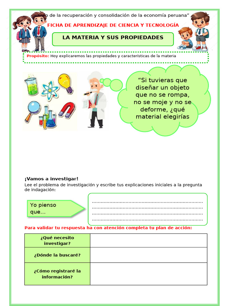 Propiedades de la Materia en Perú | PDF | Cognición | Science