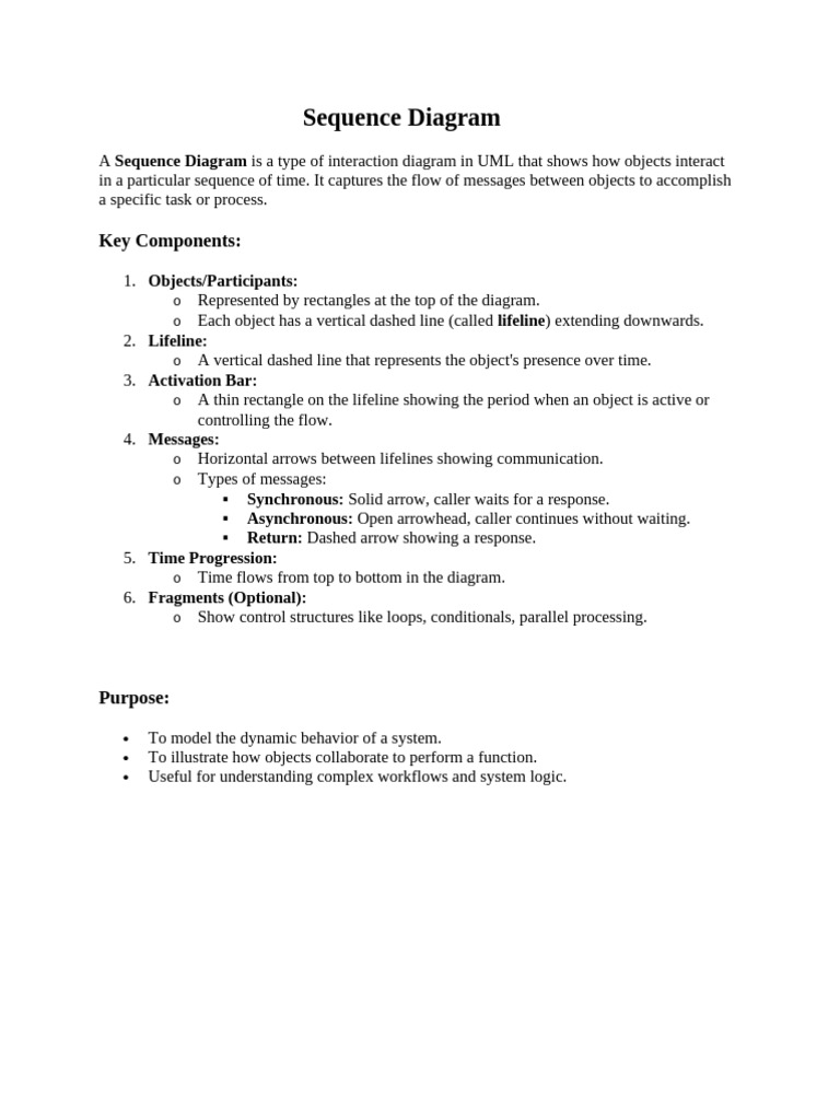Sequence Diagram | PDF