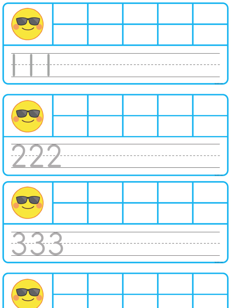 Color Emoji Ten Frame Count and Write Cards | PDF