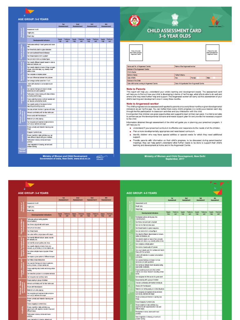 1626332292-Child Assessment Card 3-6 Years Olds | PDF