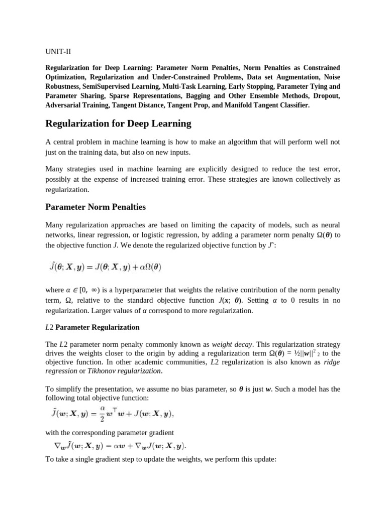 UNIT-II | PDF | Machine Learning | Algorithms