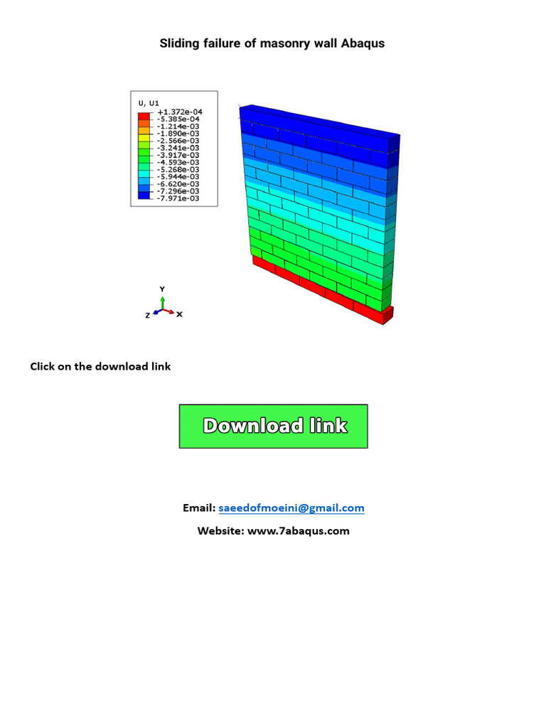 Sliding Failure in Masonry Wall Analysis | PDF