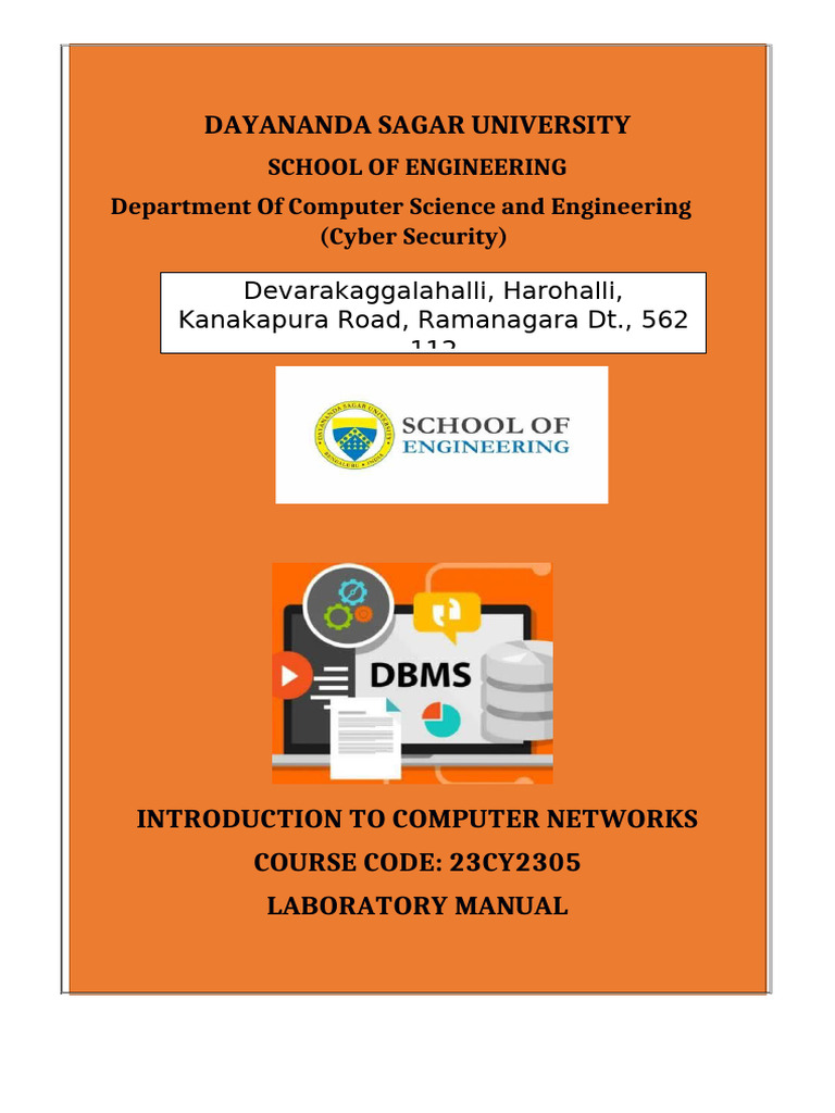 Computer Networks Lab Manual 23CY2305 | PDF | Engineering | Computing
