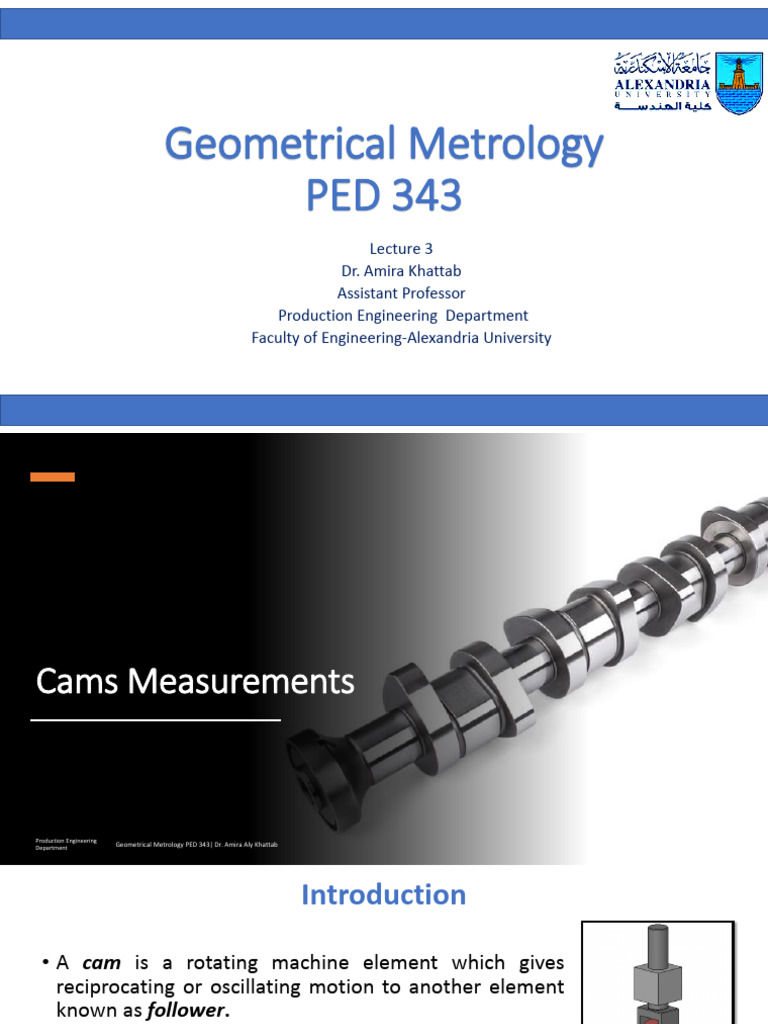 Understanding Cams in Geometrical Metrology | PDF | Mechanical ...