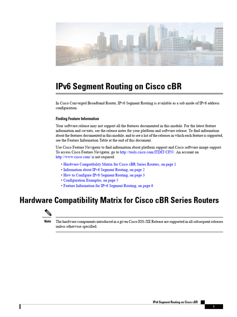 Ipv6 Segment Routing | PDF | I Pv6 | Router (Computing)