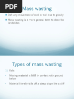 Understanding Mass Wasting Processes | PDF | Landslide | Erosion