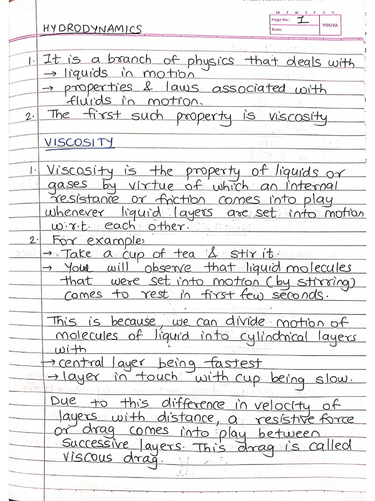 Fluids Dynamics | PDF