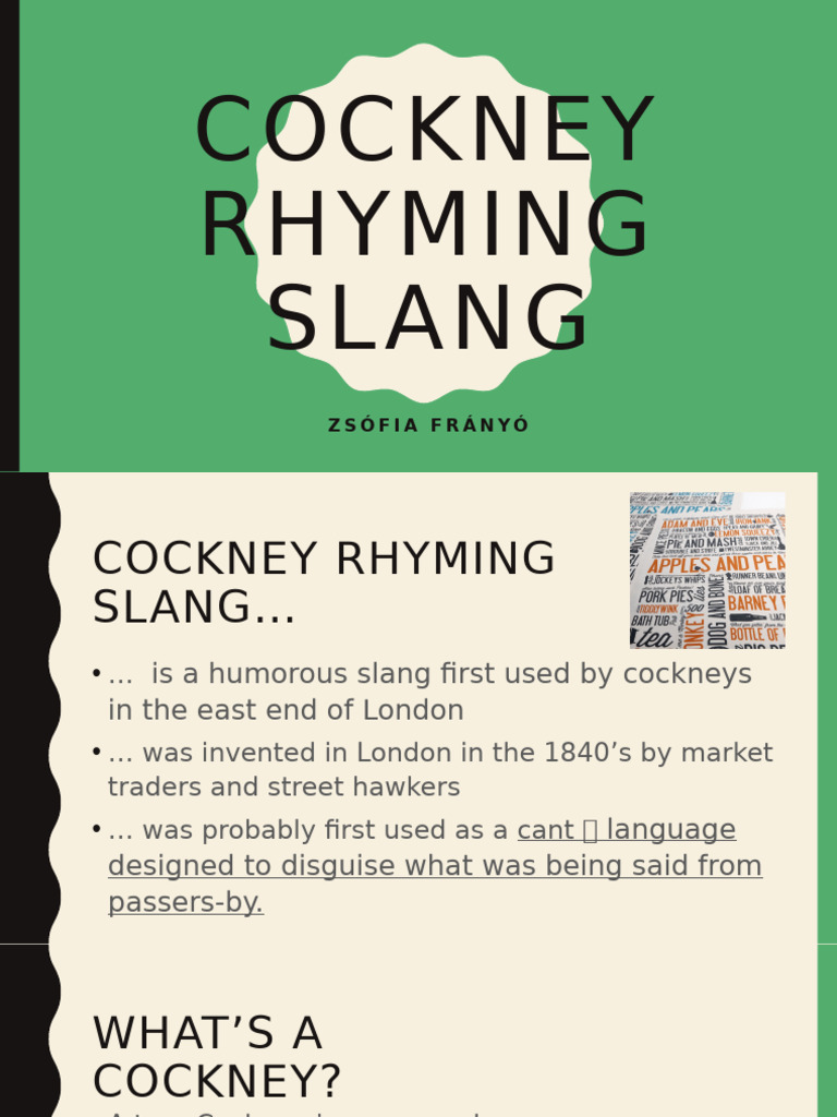 Cockney Rhyming Slang | PDF