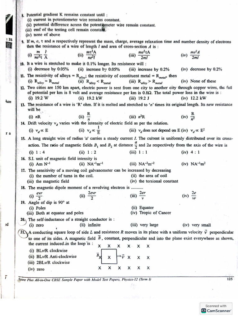 Physics Sample Questions (MCQ'S) | PDF