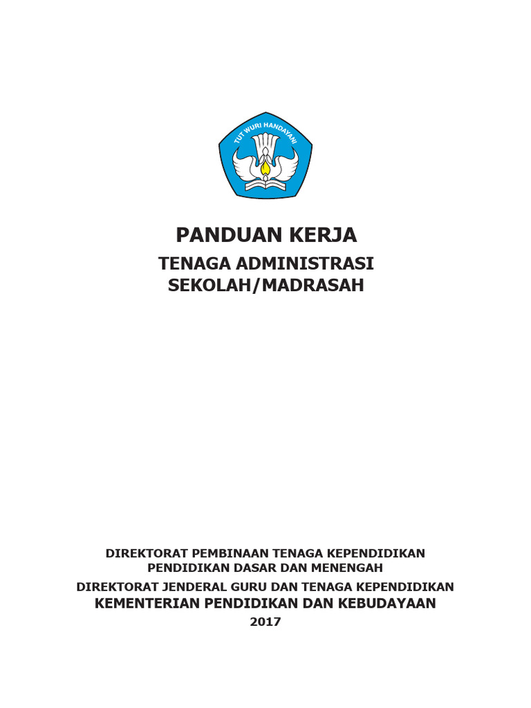 Buku Panduan Kerja Tenaga Administrasi Sekolah | PDF