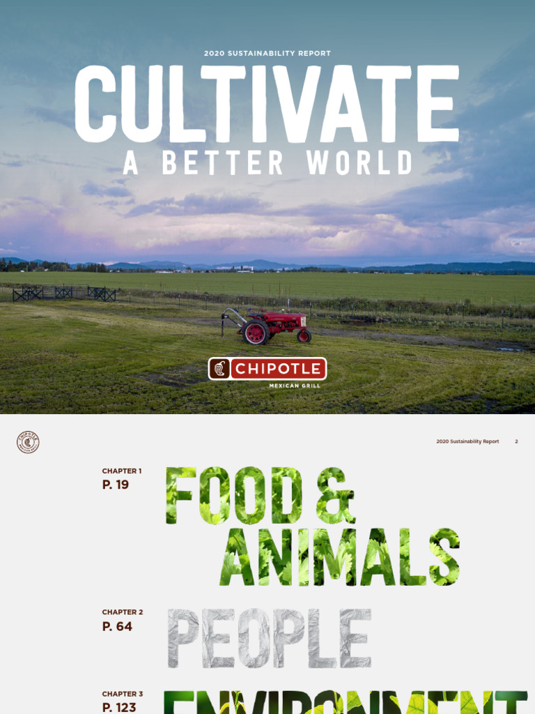 2020 Chipotle Sustainability Report | PDF | Chipotle Mexican Grill ...
