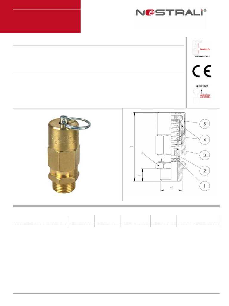 Safety Valve NA G 1/2 Set: Article 210109993 | PDF