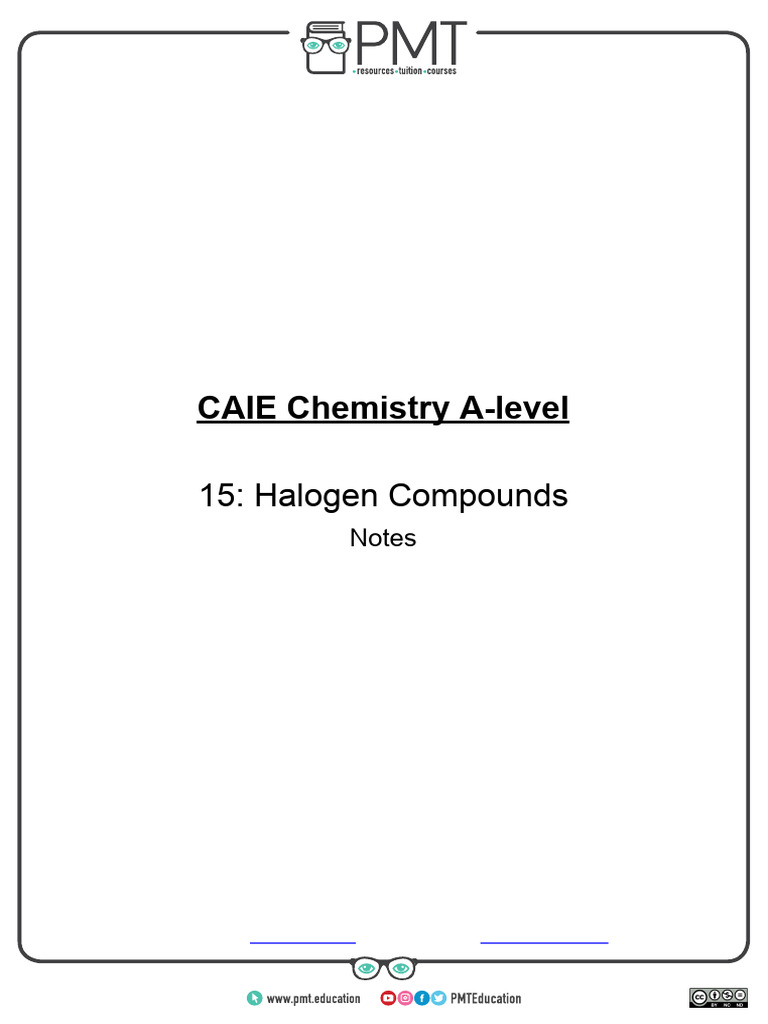 Halogen Compounds | PDF | Chemical Reactions | Chlorine