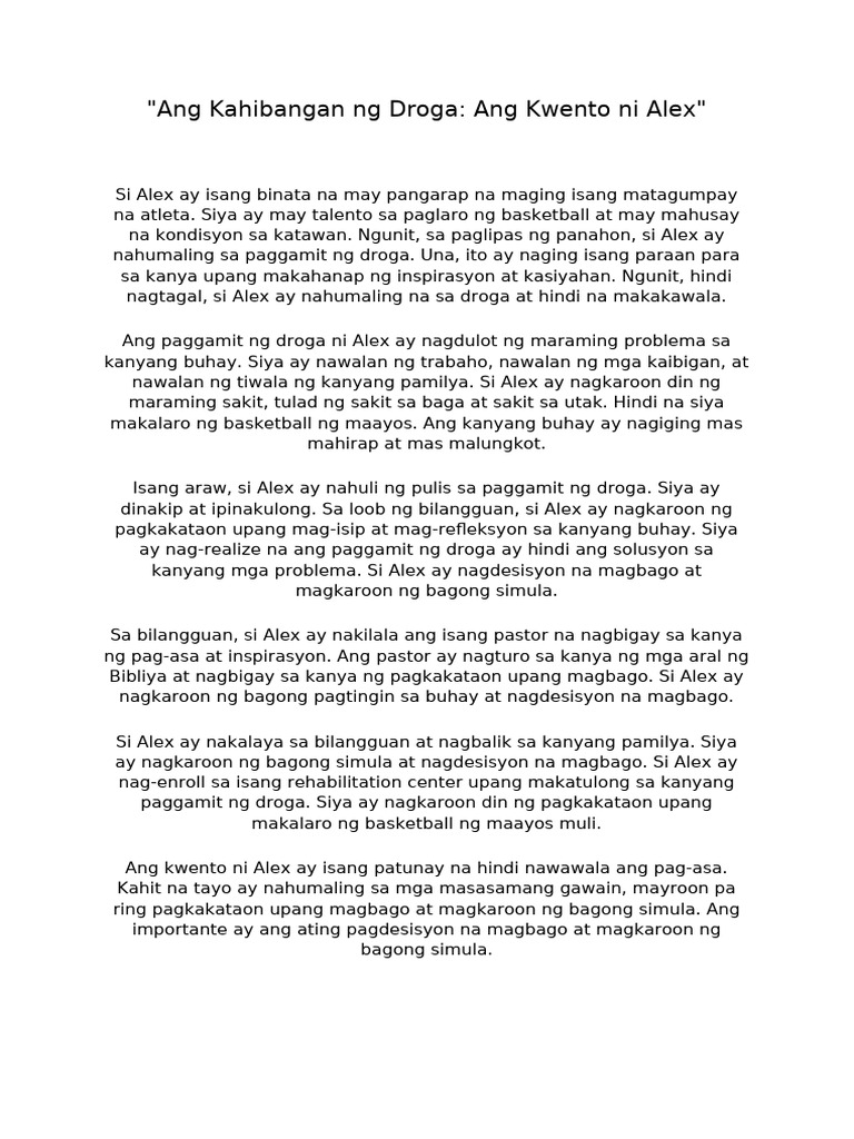 Ang Kahibangan NG Droga | PDF