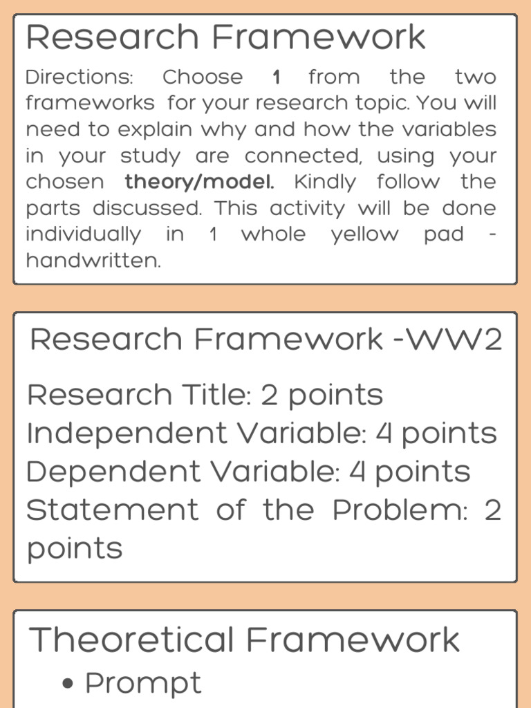 WW2 Research Frameworks Instructions | PDF