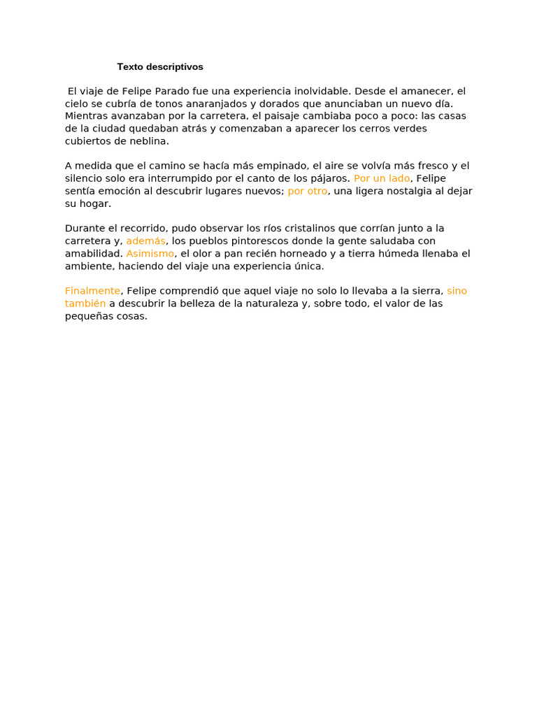 Texto Descriptivos | PDF
