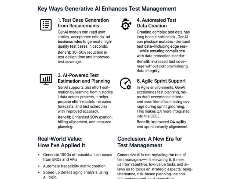 GenAI Transforming Test Manangement | PDF