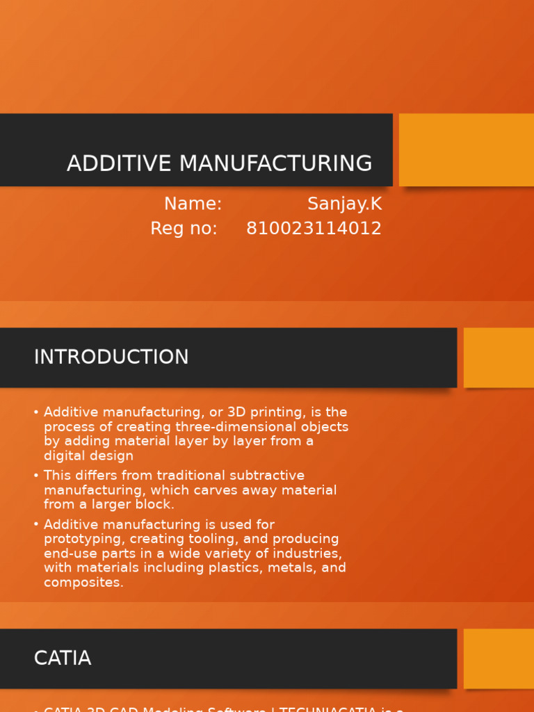 Additive Manufacturing with CATIA and Cura | PDF | 3 D Printing ...
