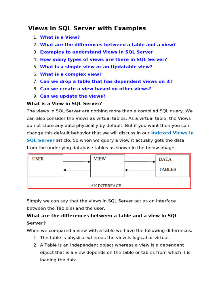 9 Views and Triggers in SQL Server | PDF | Database Index | Microsoft ...