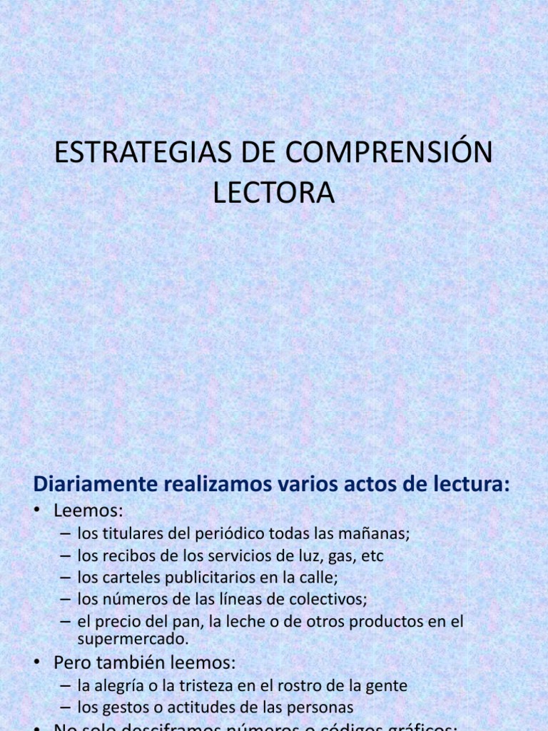 Taller de Comprension Lectora y Produccion de Textos | PDF ...
