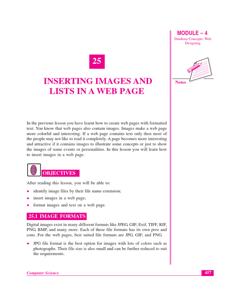 Computer Science 330 Eng Les 25 | PDF | Html Element | Tag (Metadata)