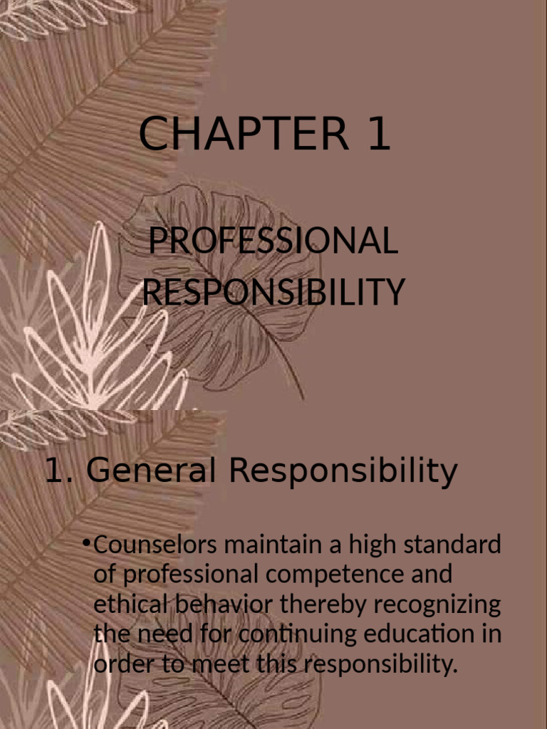 Ethical Standards for Counselors | PDF