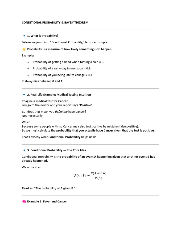 Bayes & Conditional Probability | PDF | Integrated Truss Structure ...