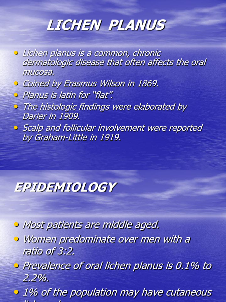 LICHEN PLANUS Final | PDF | Medical Specialties | Diseases And Disorders