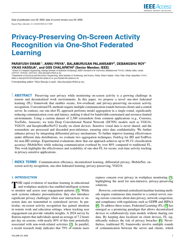 Privacy-Preserving Activity Recognition | PDF | Applied Mathematics ...