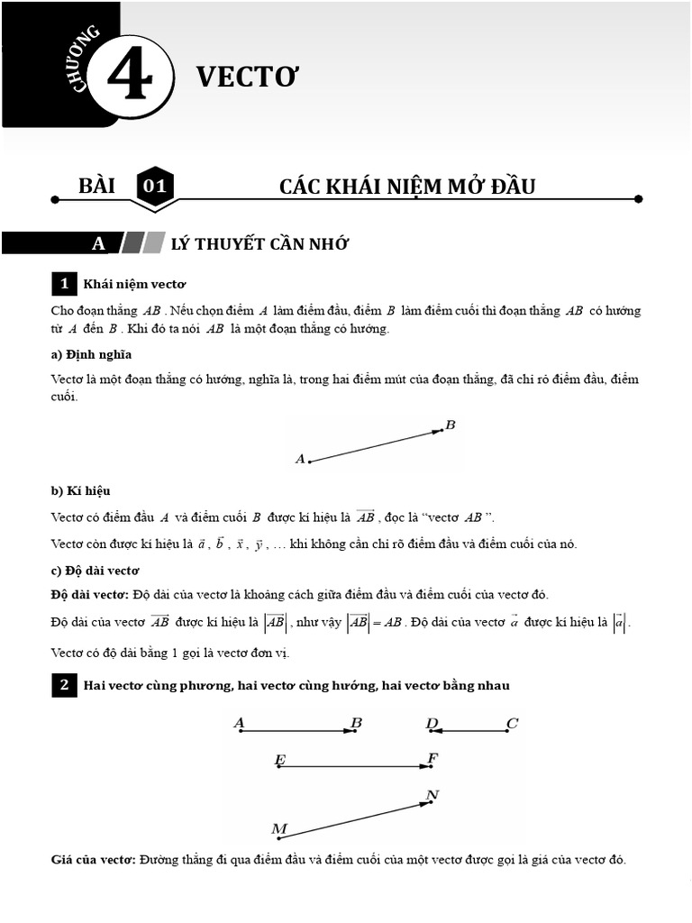 Vector Bài 1 + 2 | PDF