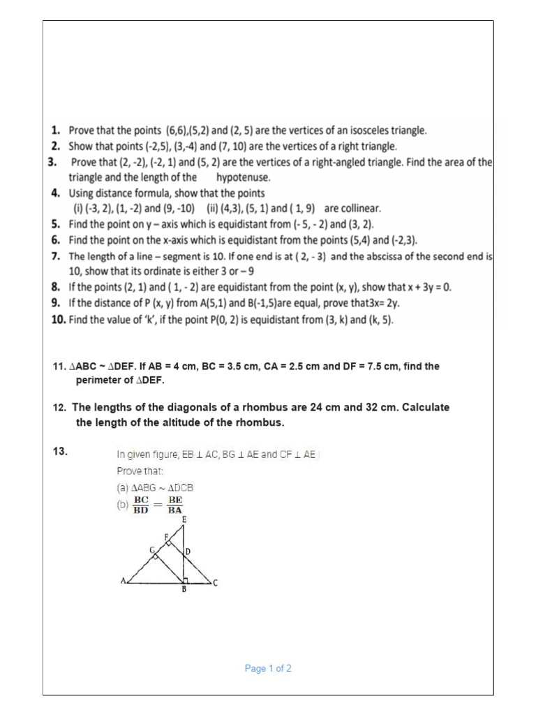 X STD Math WS-15 2024-251724992668 | PDF