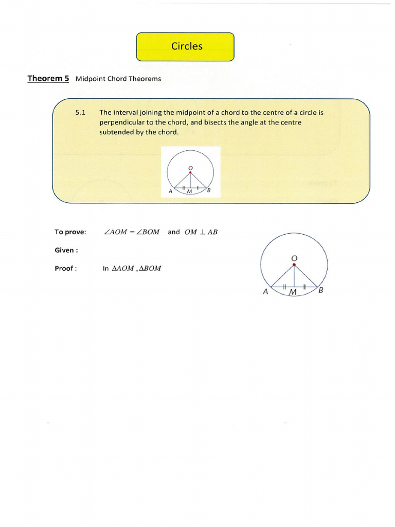Midpoint Chords | PDF