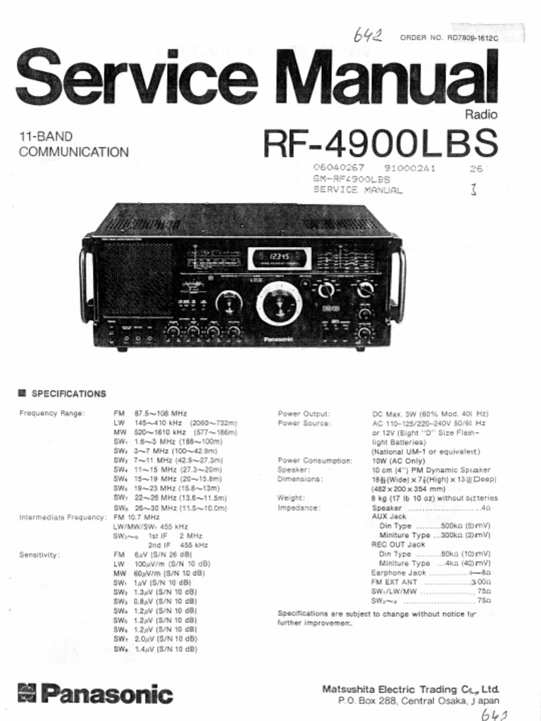 Dr49 SM Panasonic en | PDF