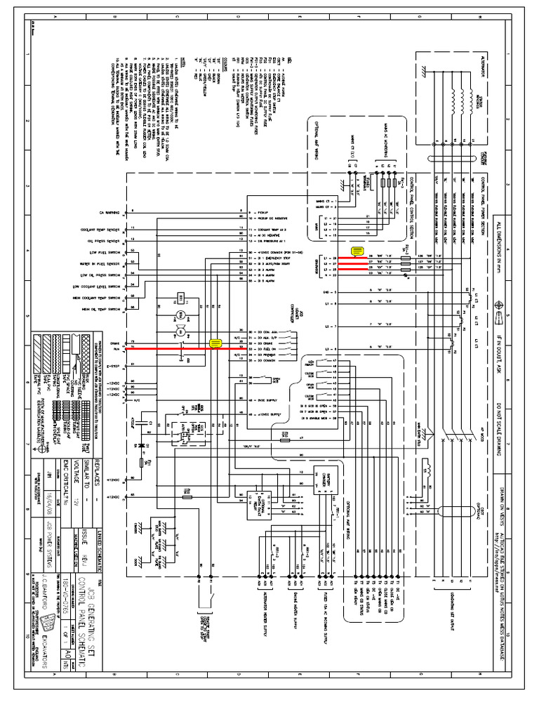 Generator Electrics Schematic Prob | PDF