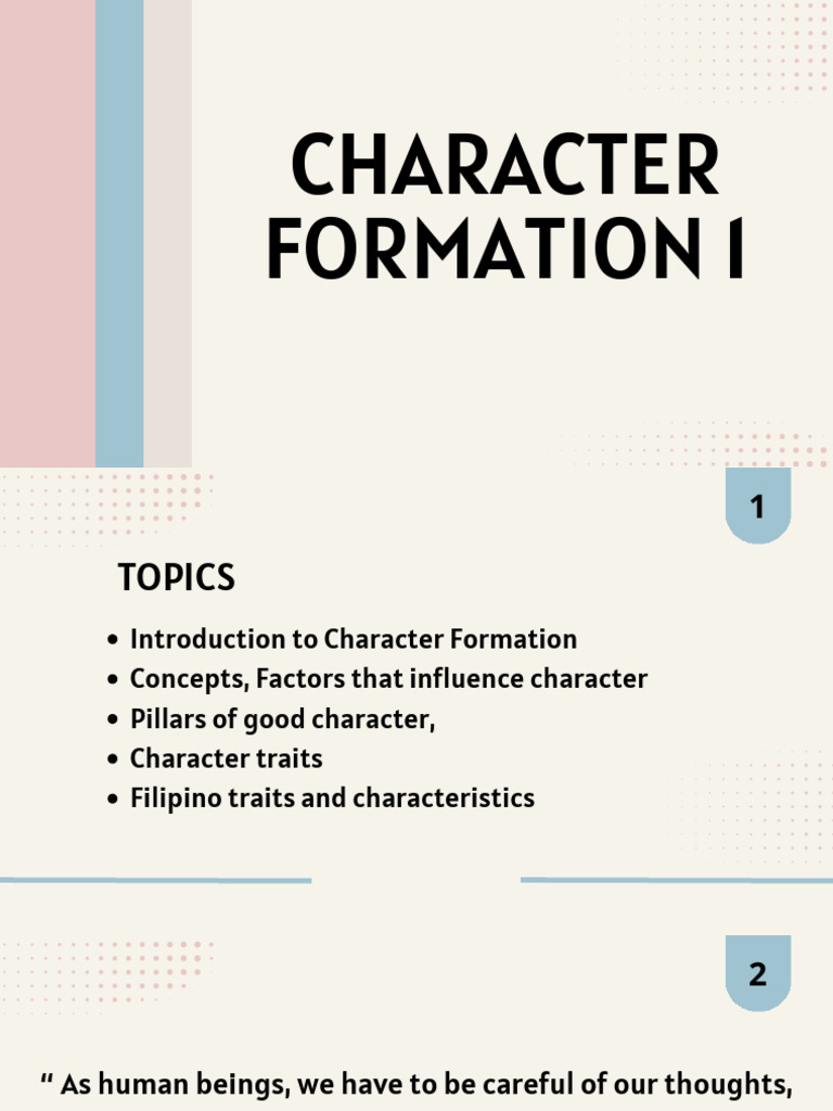 Understanding Character Formation Factors | PDF | Family | Gender