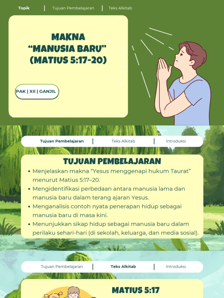 Makna Manusia Baru dalam Matius 5:17-20 | PDF