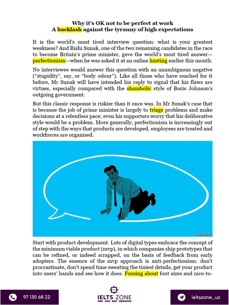 Why_it’s_OK_not_to_be_perfect_at_work | PDF | Perfectionism (Psychology ...