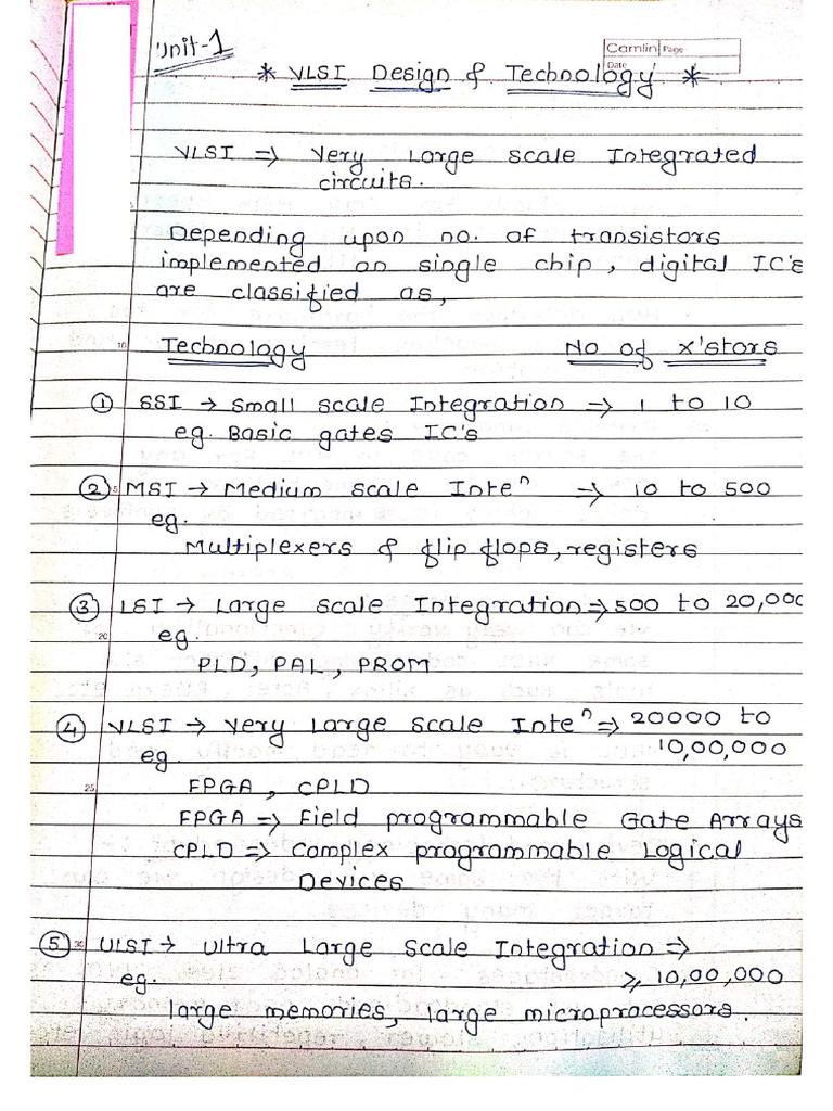unit 1 VLSI PT | PDF