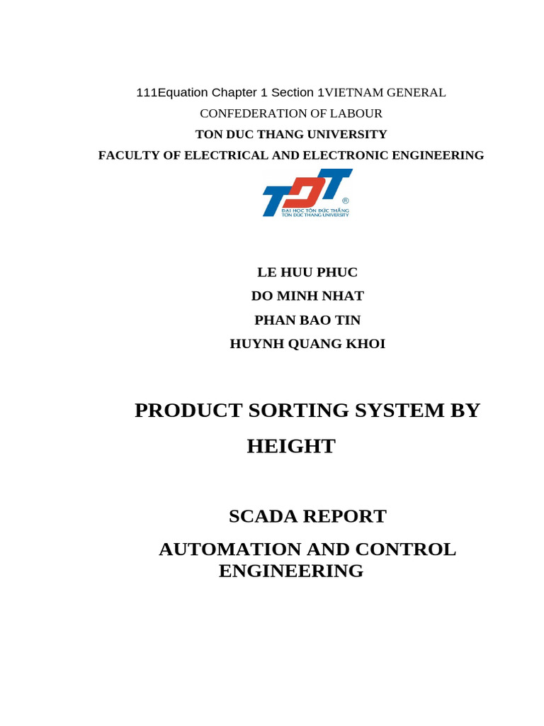 Height-Based Product Sorting System | PDF | Programmable Logic ...