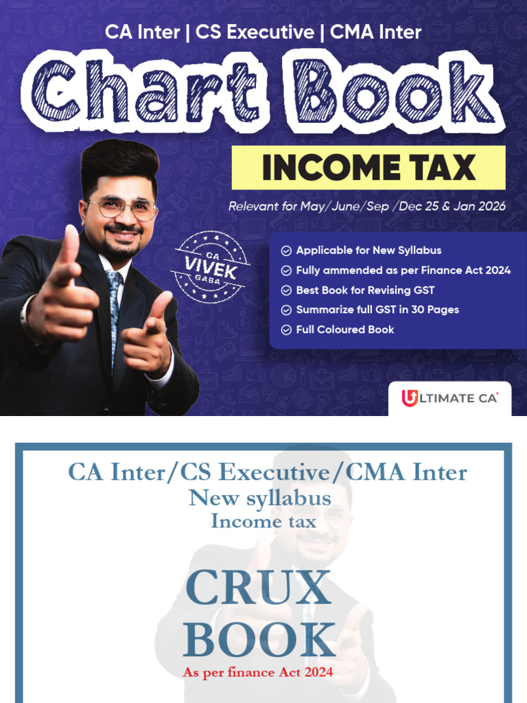 Income Tax CRUX and CHART Book by VG Sir For May 25 Exams Onwards | PDF