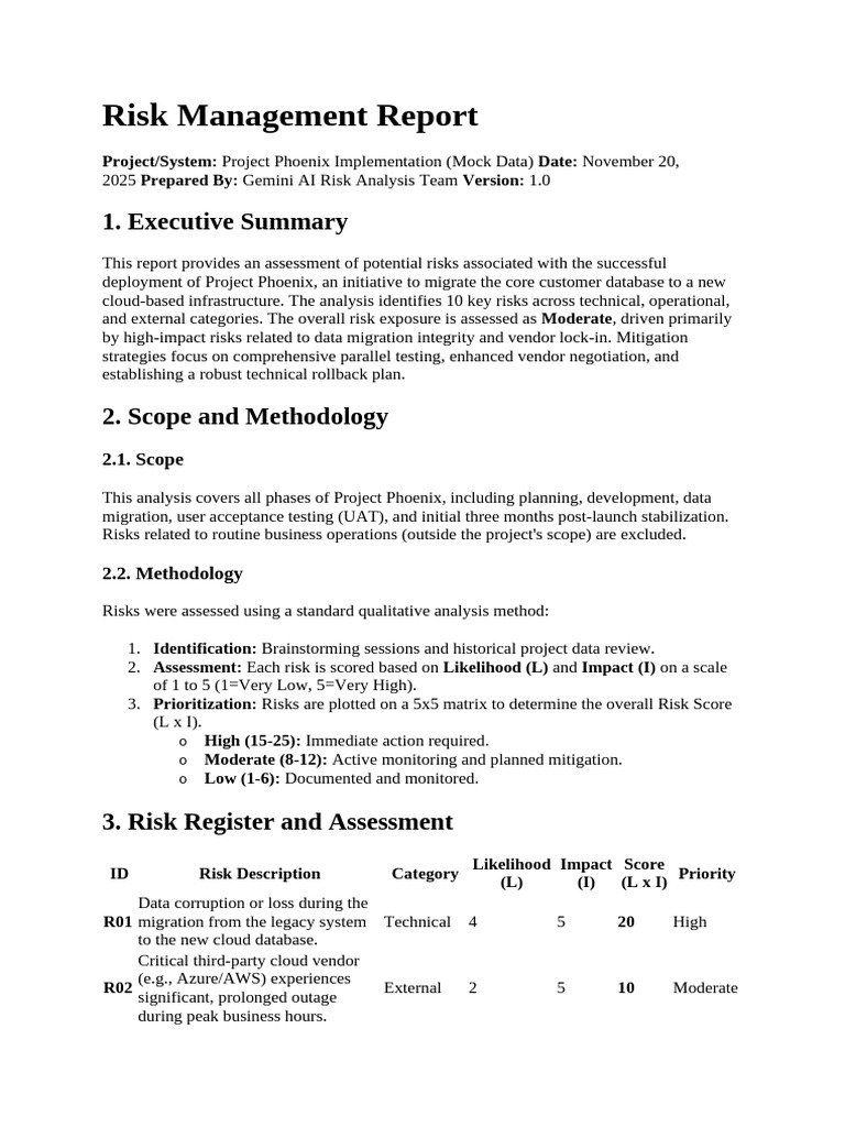 Risk Management Report (2) | PDF | Risk | Risk Management