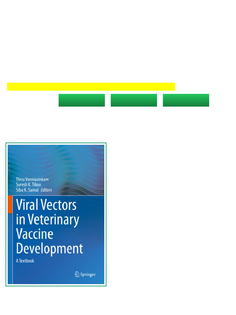 (Ebook) Viral Vectors in Veterinary Vaccine Development: A Textbook by ...